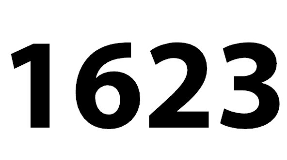 Zahl 1623