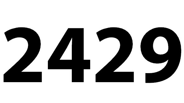 Zahl 2429