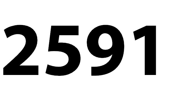 Zahl 2591