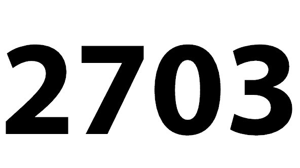 Zahl 2703