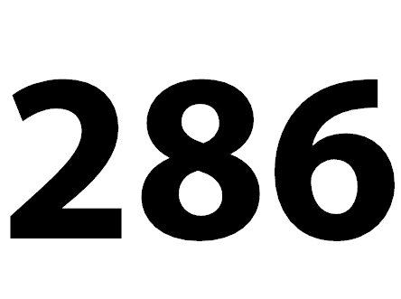Zahl 286