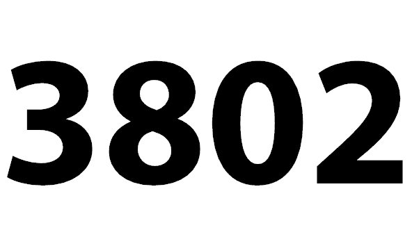 Zahl 3802