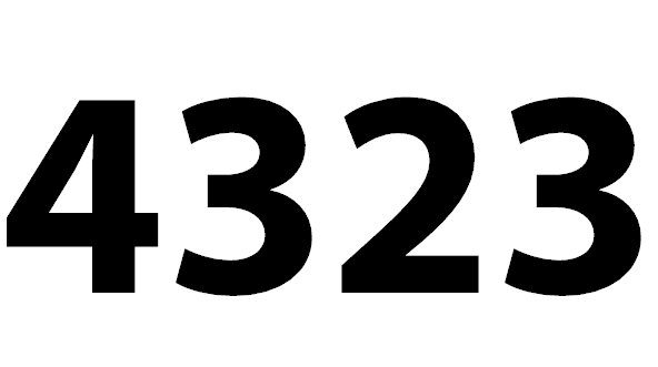 Zahl 4323