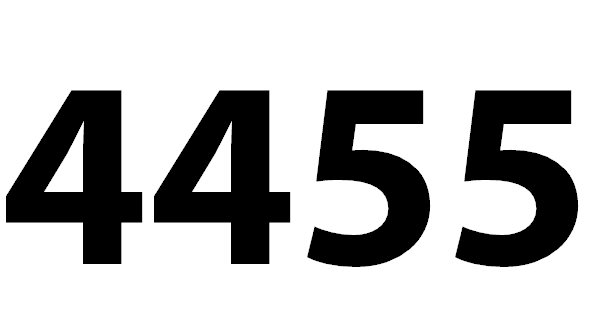 Zahl 4455