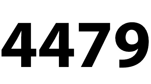 Zahl 4479