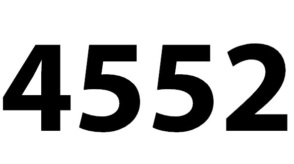 Zahl 4552