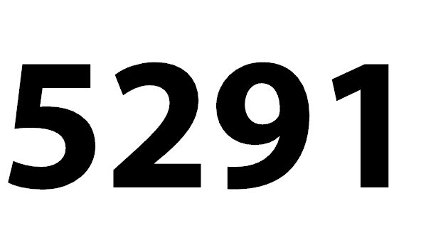 Zahl 5291