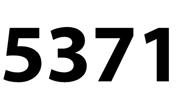 Zahl 5371
