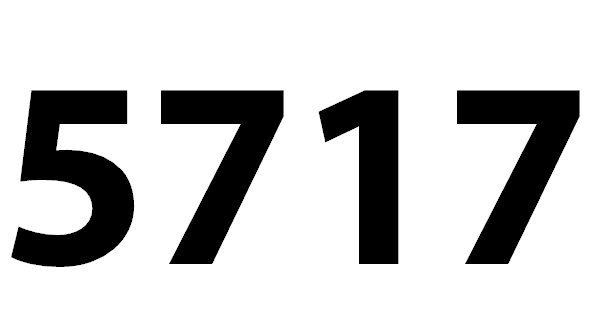 Zahl 5717