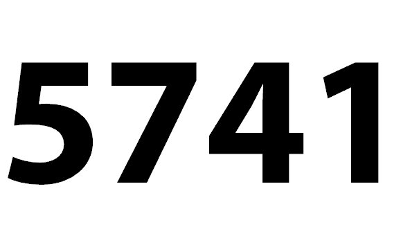 Zahl 5741