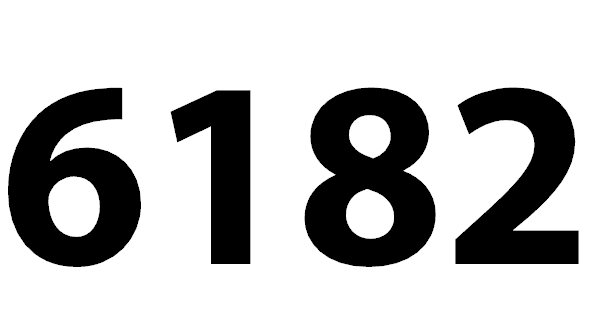 Zahl 6182