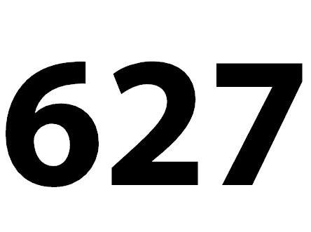 Zahl 627
