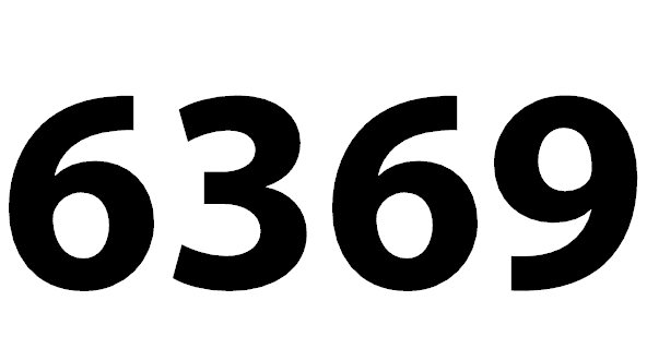 Zahl 6369
