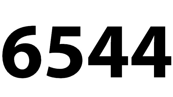 Zahl 6544