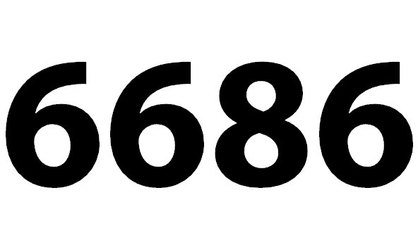 Zahl 6686