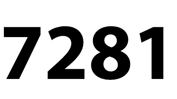 Zahl 7281