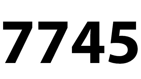Zahl 7745
