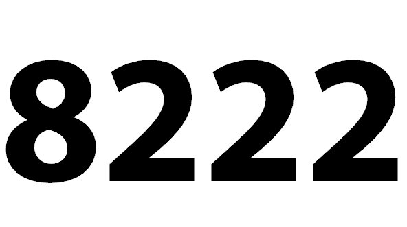 Zahl 8222