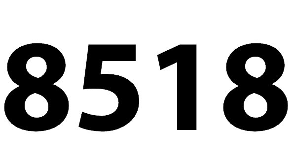 Zahl 8518