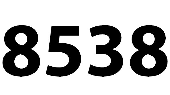 Zahl 8538