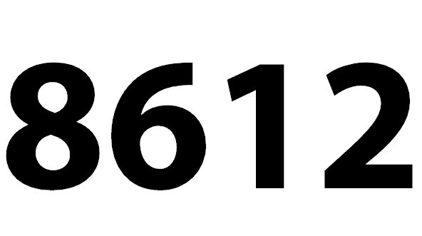Zahl 8612