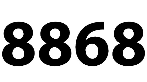 Zahl 8868