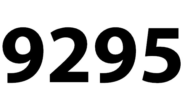Zahl 9295
