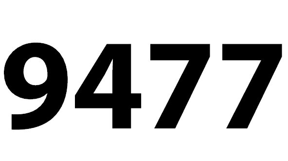 Zahl 9477