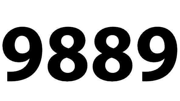 Zahl 9889